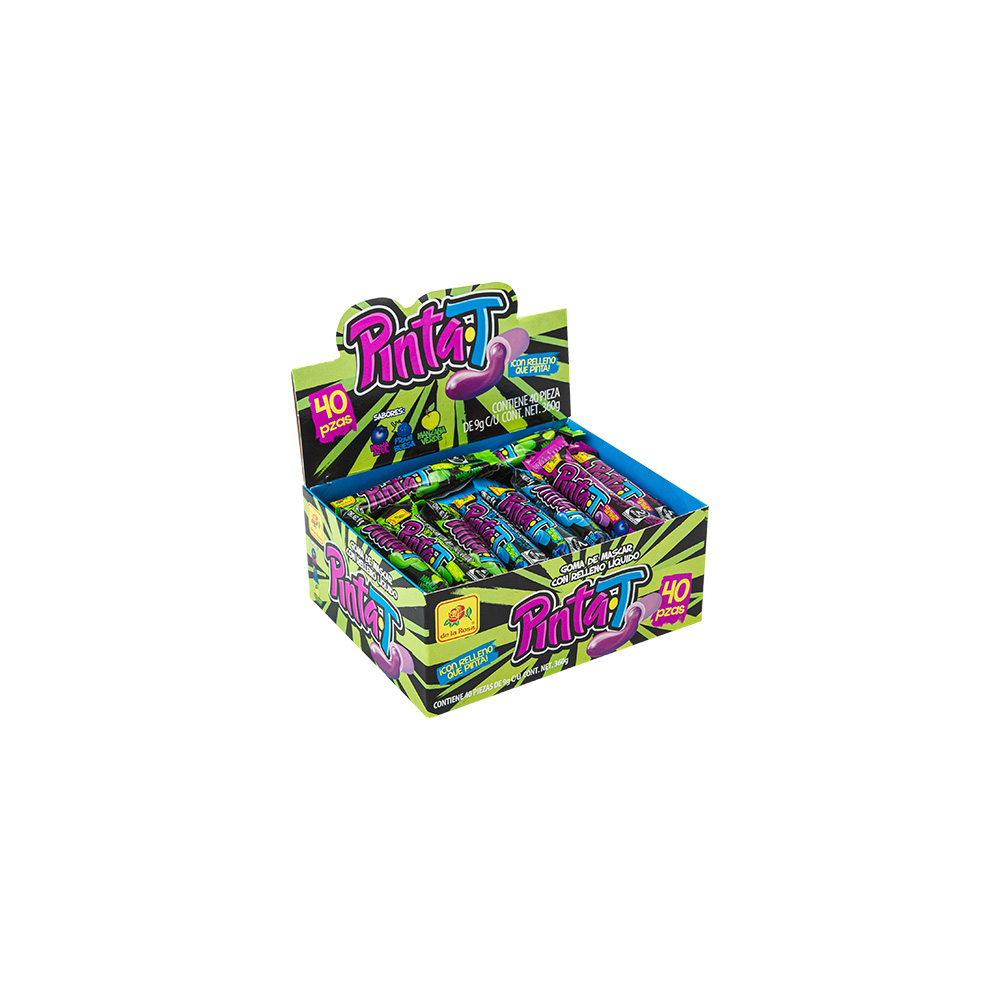 CHICLE PINTA-T SURTIDO BOLSA 40P » Catálogo » Central del Dulce