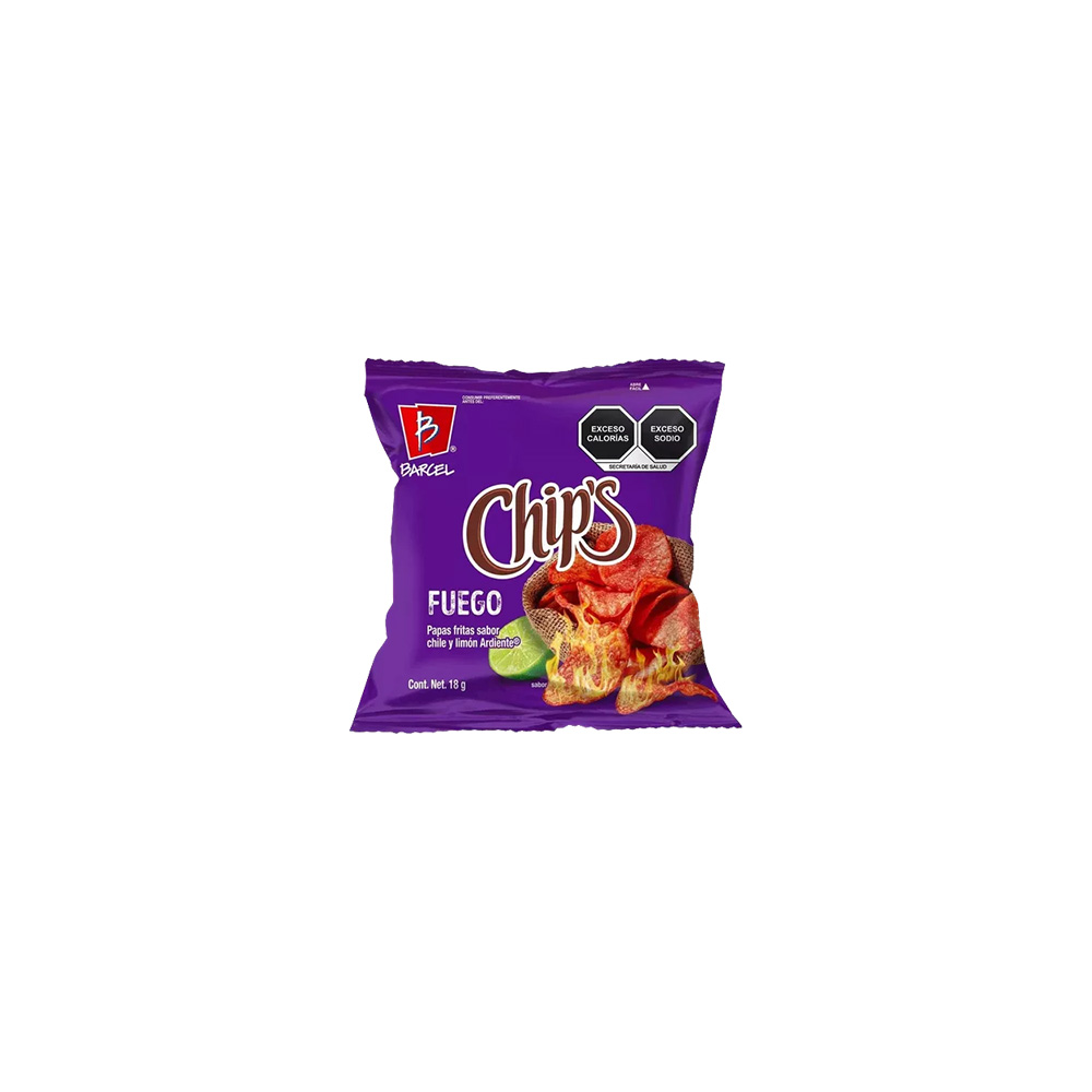 MINI PAPA CHIPS FUEGO 25P » Catálogo » Central del Dulce